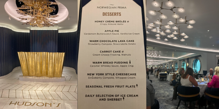 Norwegian Prima Dining Photos
