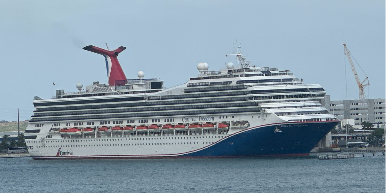 Carnival Freedom Safely Returns to Port Canaveral Following Fu...