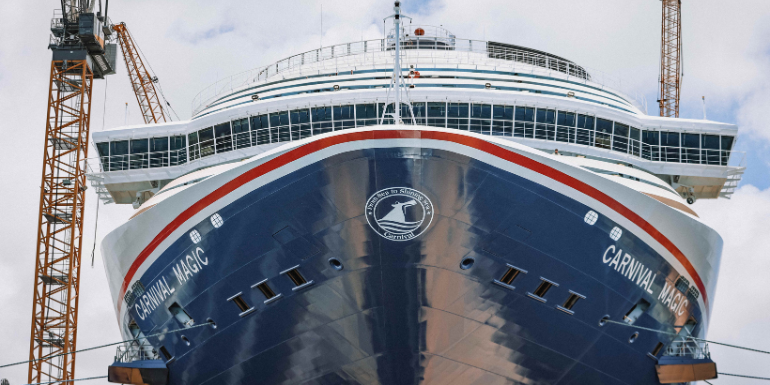 Carnival Magic Returns from Drydock with Upgrades and New Bow ...