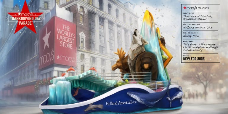 Holland America to Debut Float in Macy’s Thanksgiving Day Para...
