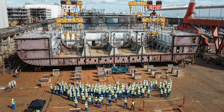 Royal Caribbean Reaches Construction Milestone for Seventh Oas...
