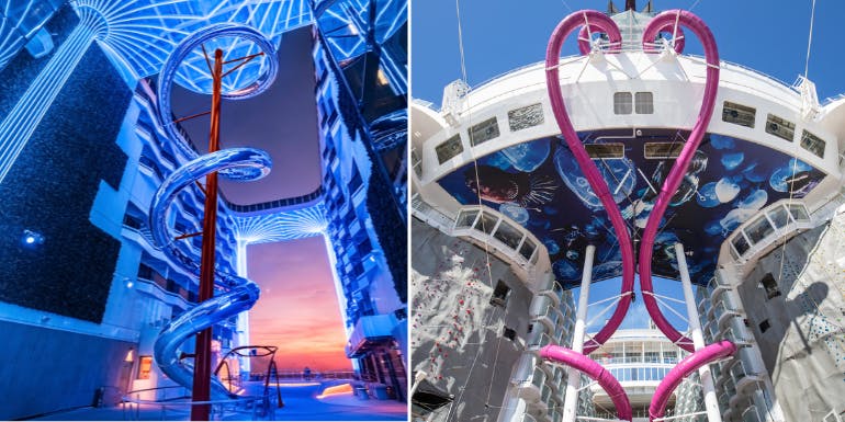 Eight Wild Cruise Ship Waterslides